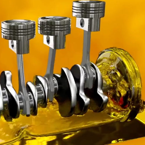 3D animated internal combustion engine